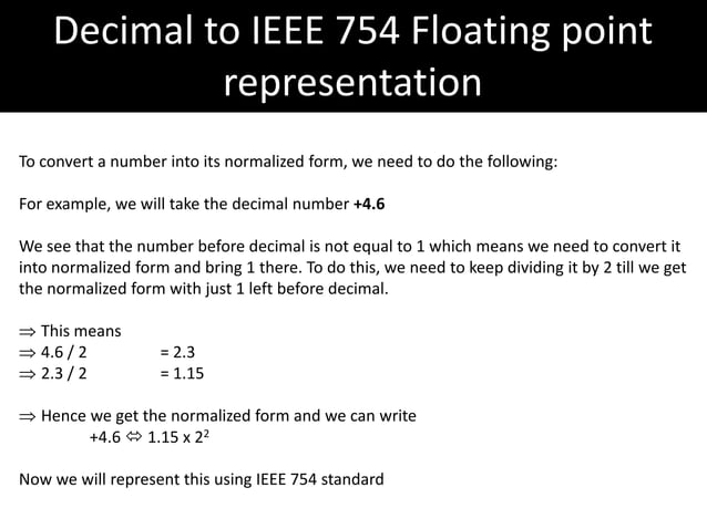 Quick Tutorial On Ieee 754 Floating Point Representation Ppt