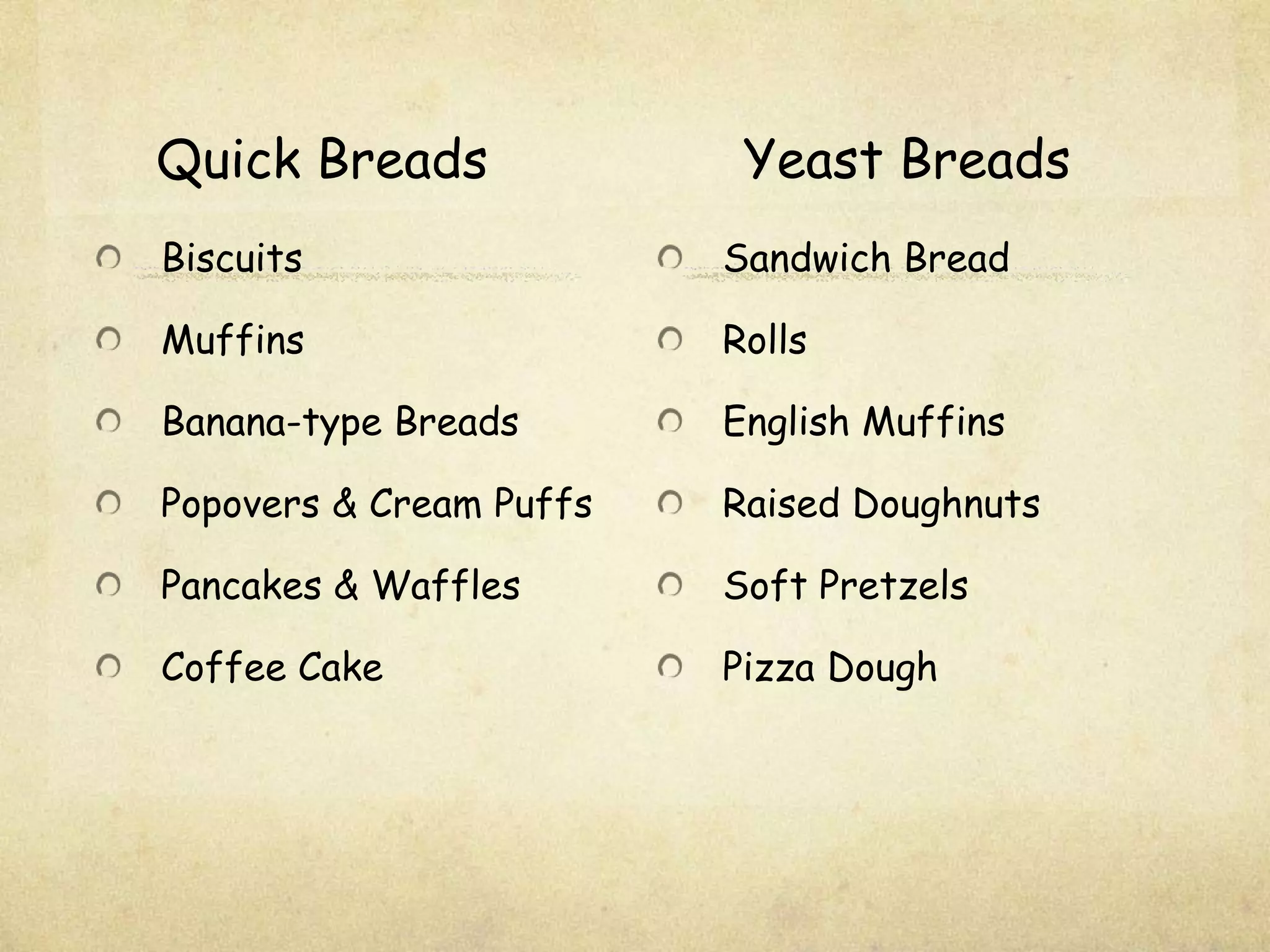 Quick & Yeast Breads PowerPoint | PPTX