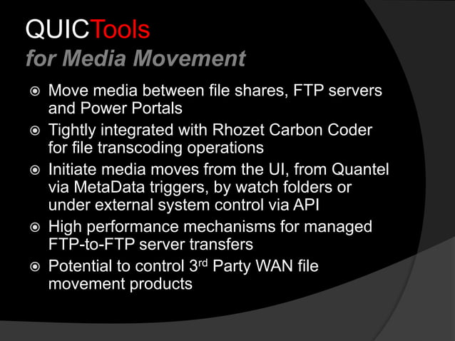 Quic Tools Presentation | PPT