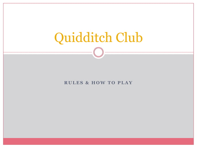 Quidditch club | PPT