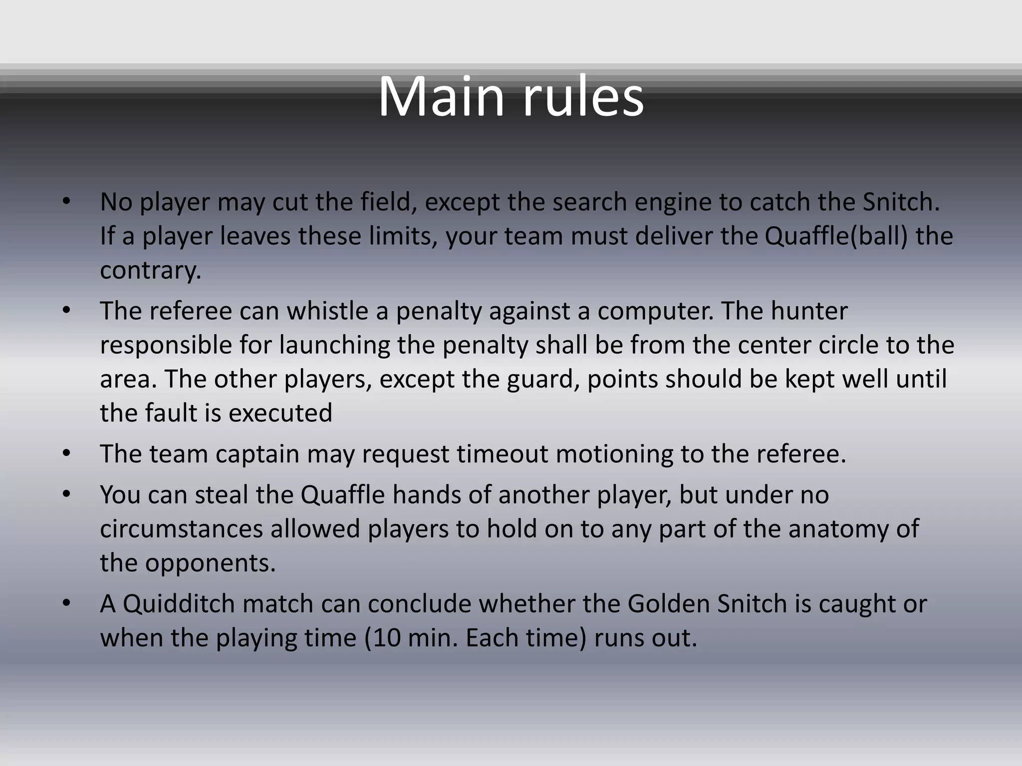 Quidditch muggle | PPT