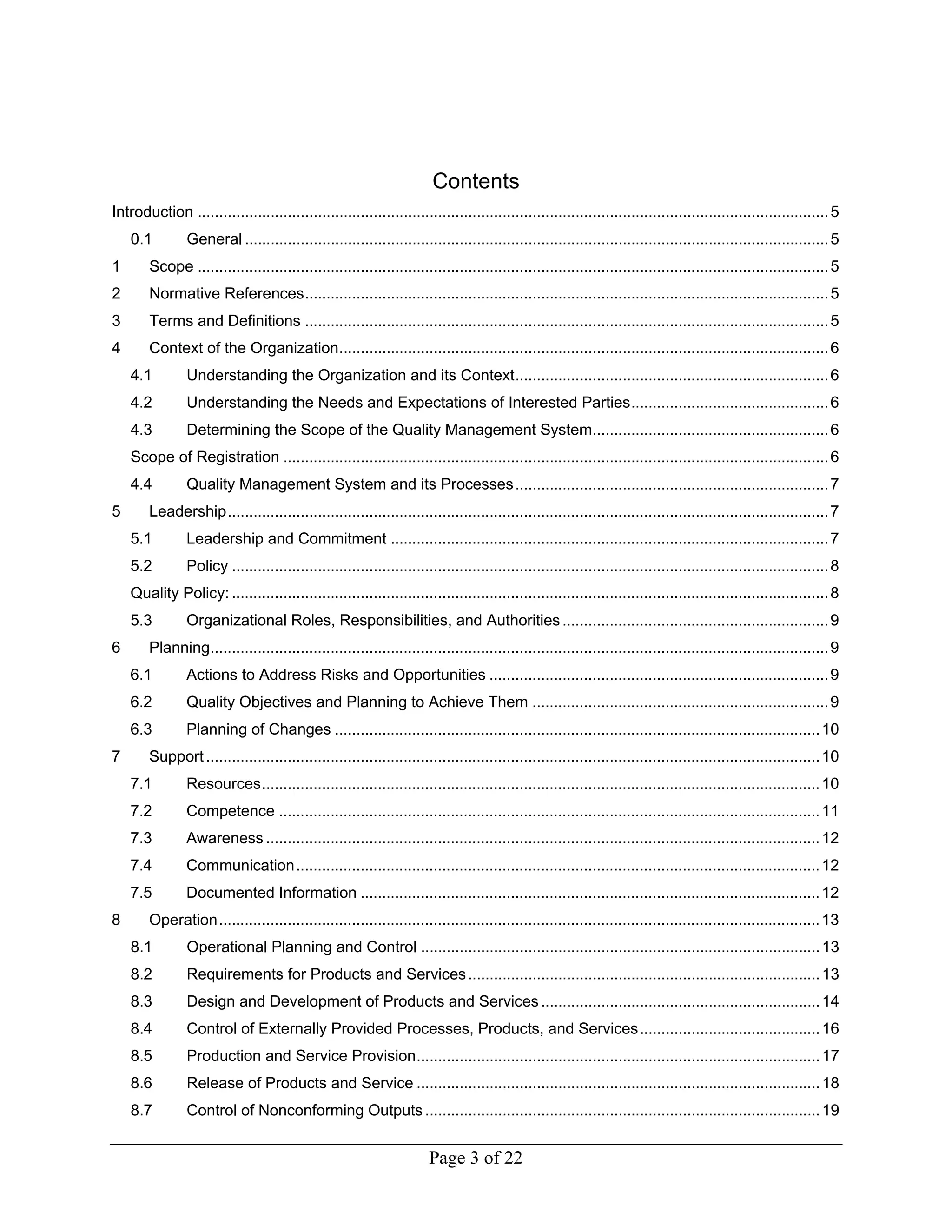 quide - quality manual for iso 9001-2015pdf | PDF