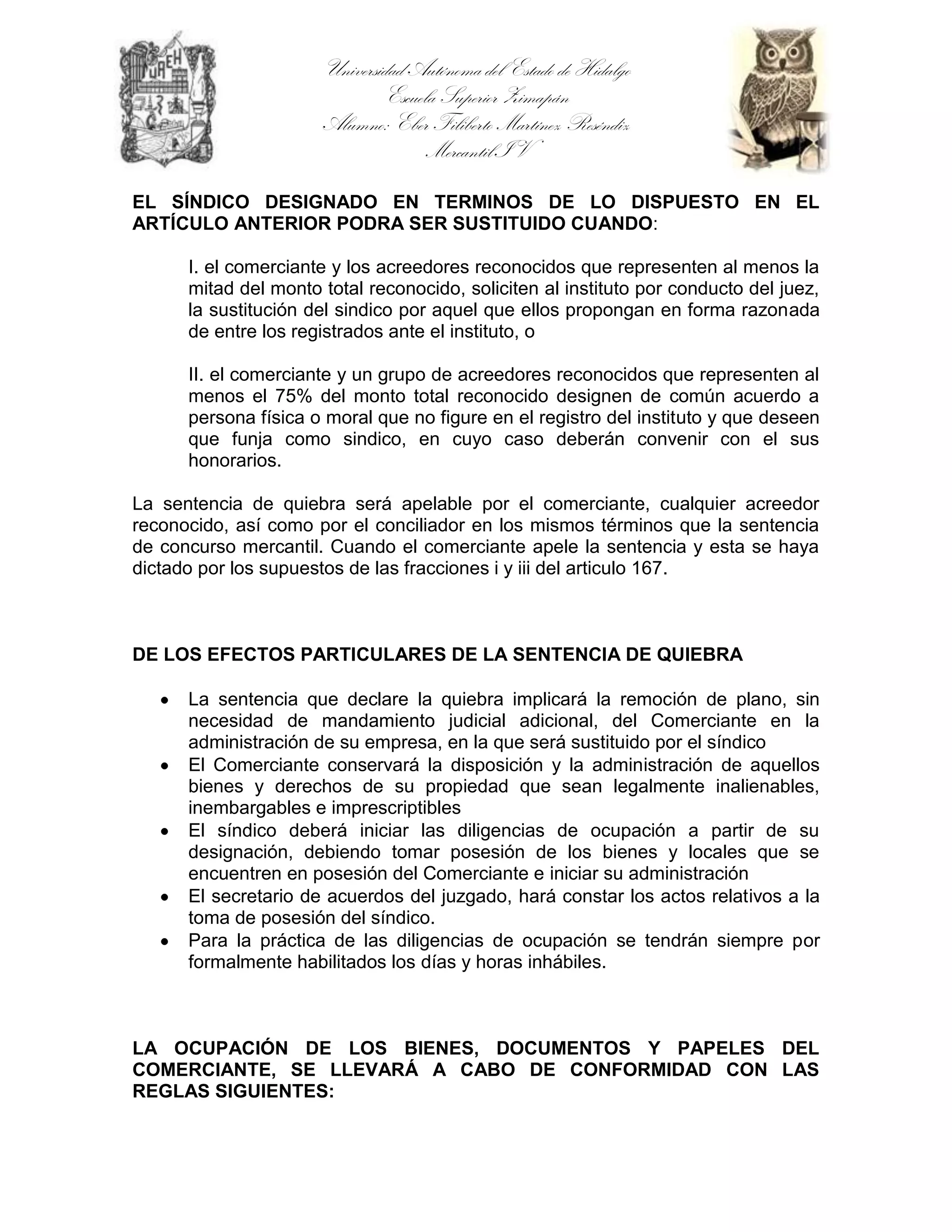 Quiebra | DOCX