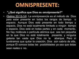 Dios Es Omnipresente