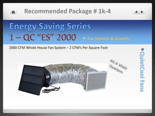 Quiet Cool Sizing Options | PPT