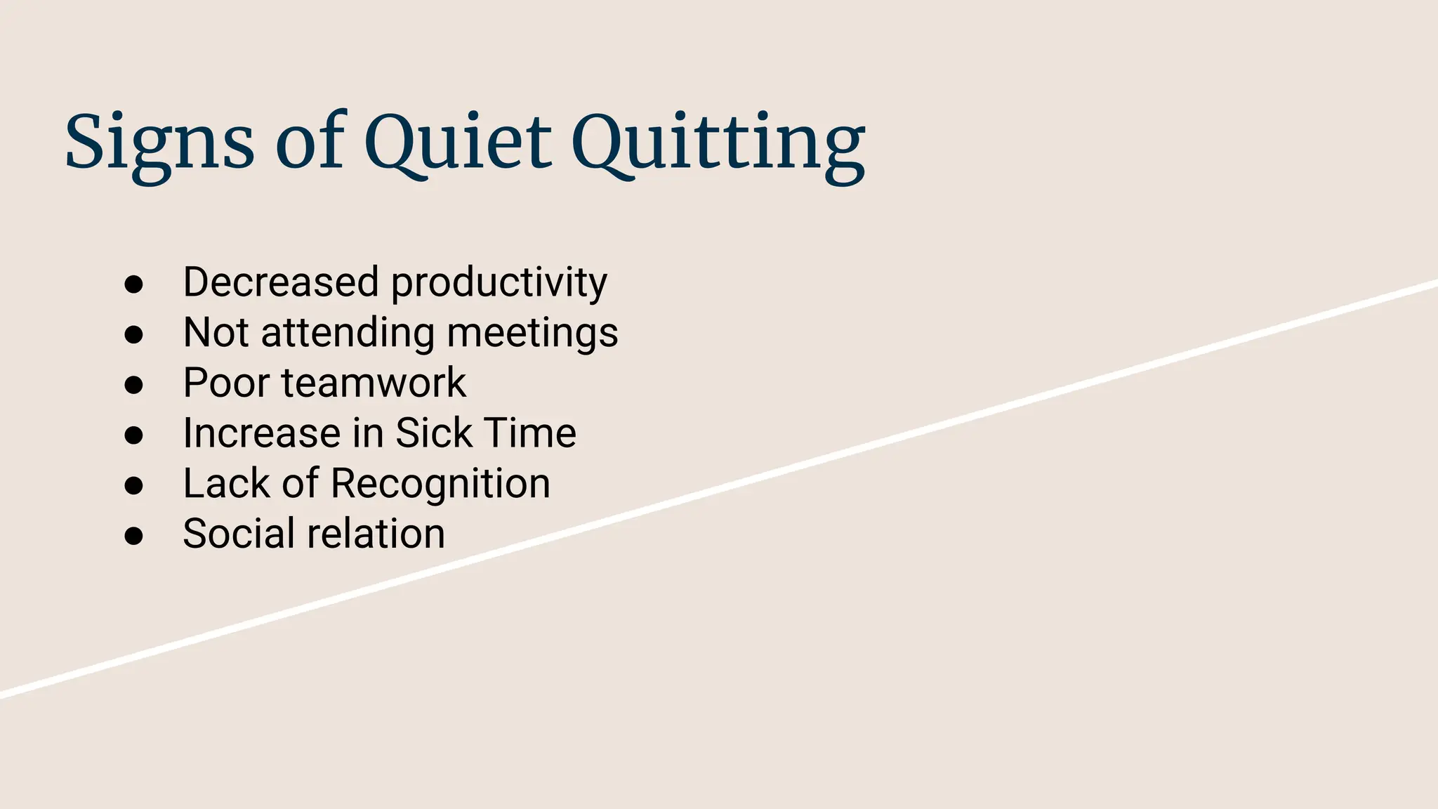 Quiet Quitting in the Workplace and in large organisation. | PDF