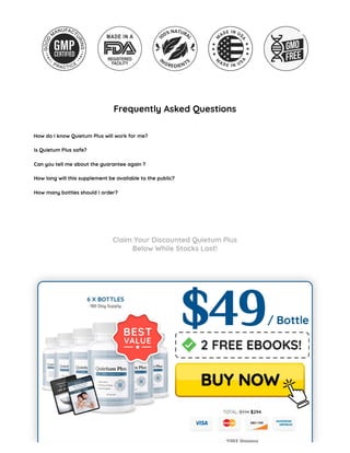 Quietum Plus - Top Offer, Now Even Better | PDF