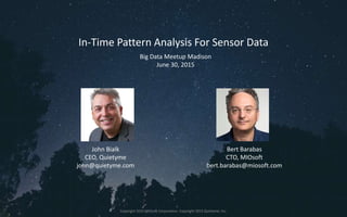 In-Time Sensor Data Analysis and Pattern Detection | PPT