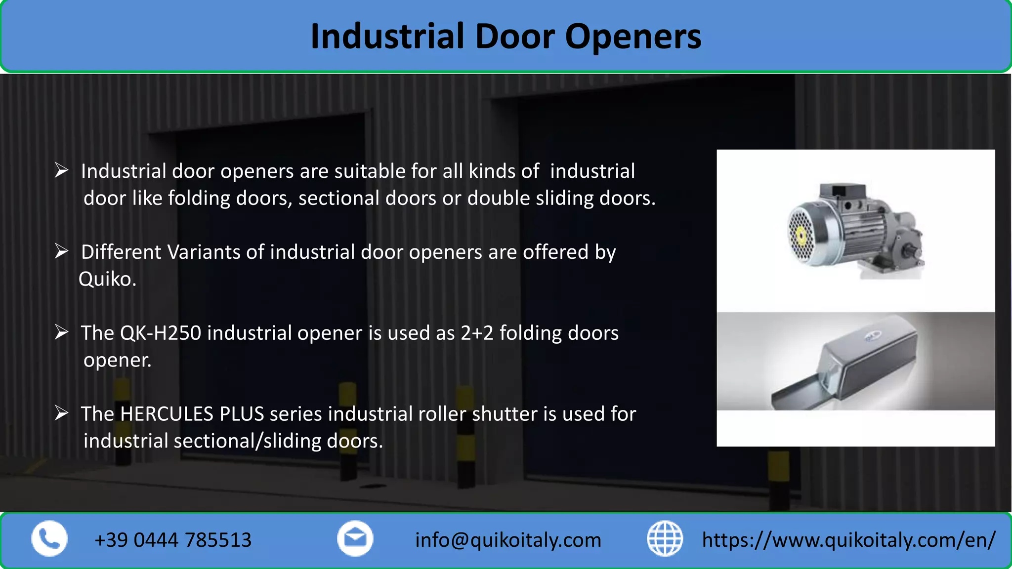 Quiko automation systems for gates & doors | PPTX | Radio Control ...