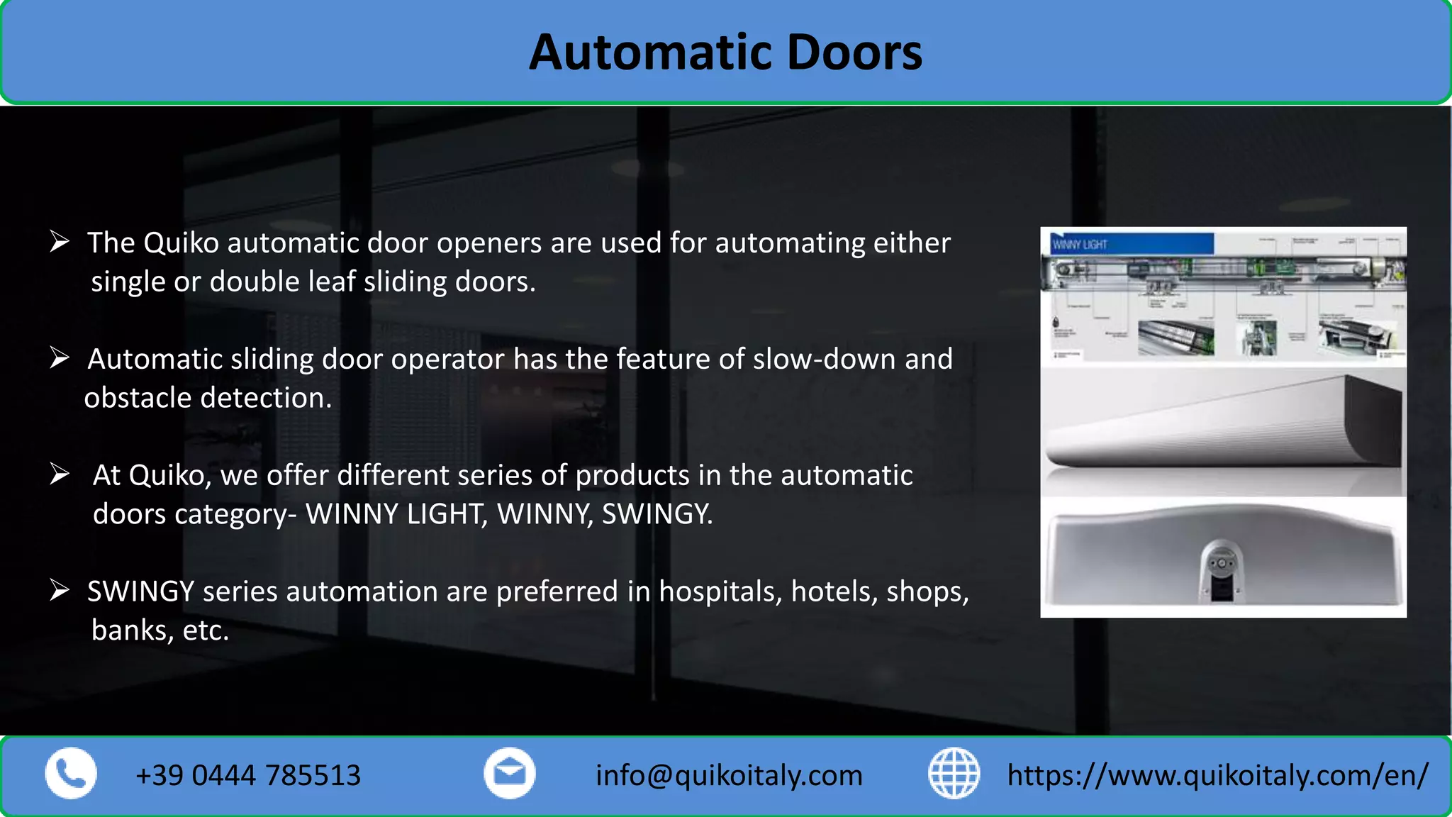 Quiko automation systems for gates & doors | PPTX | Radio Control ...
