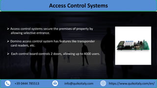 Quiko automation systems for gates & doors | PPTX | Radio Control ...