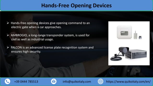 Quiko automation systems for gates & doors | PPTX | Radio Control ...