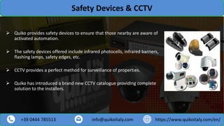 Quiko automation systems for gates & doors | PPTX | Radio Control ...