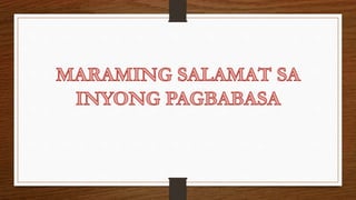 Quilantang Part III FIL110 - Midterms | PPT | Free Download