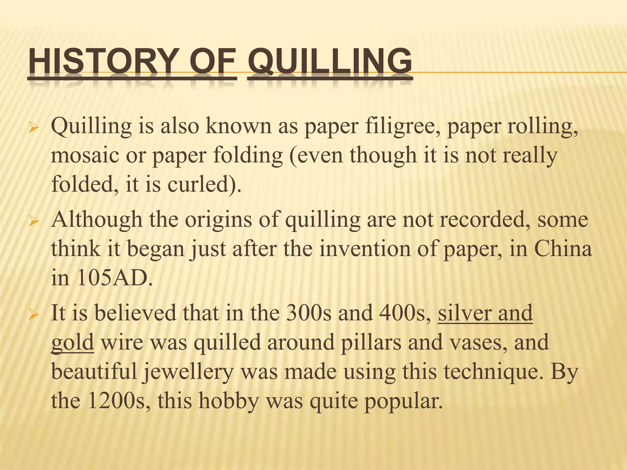 Quilling art form amita | PPTX