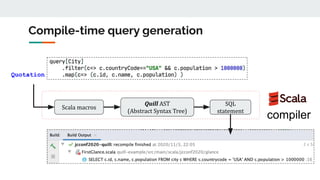 Quill - 一個 Scala 的資料庫存取利器 | PPT