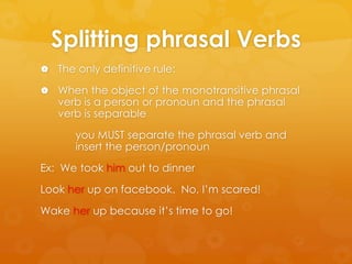 Quilombos and phrasal verbs | PPT