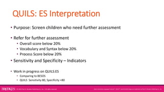 Quick Interactive Language Screener: English—Spanish (QUILS: ES) | PDF
