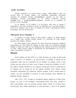análisis o determinacion de la vitamina c | DOCX