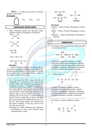 Quimica 003 cadeias carbonicas | PDF