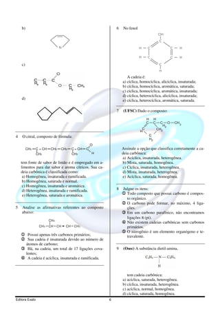 Quimica 003 cadeias carbonicas | PDF