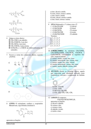 Quimica 003 funcoes oxigenadas | PDF