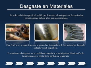 "Desgaste, Oxidación y Corrosión" | PPTX