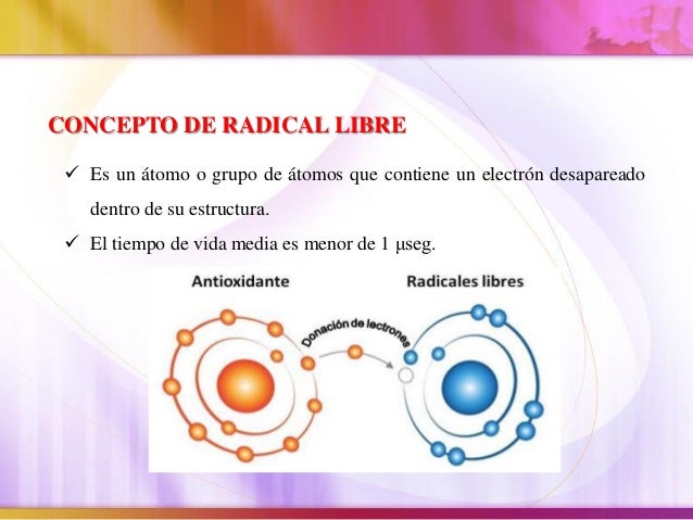 Quimica de los radicales libres y aplicaciones medicas