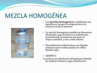 Quimica general, materia, mesclas, metodos de separacion, estados de la ...