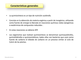 Quimiosíntesis | PPTX