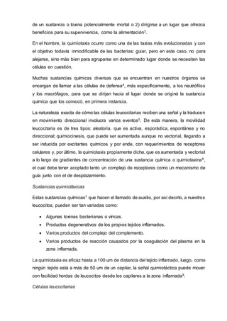 Quimiotaxia inmunologia | DOCX