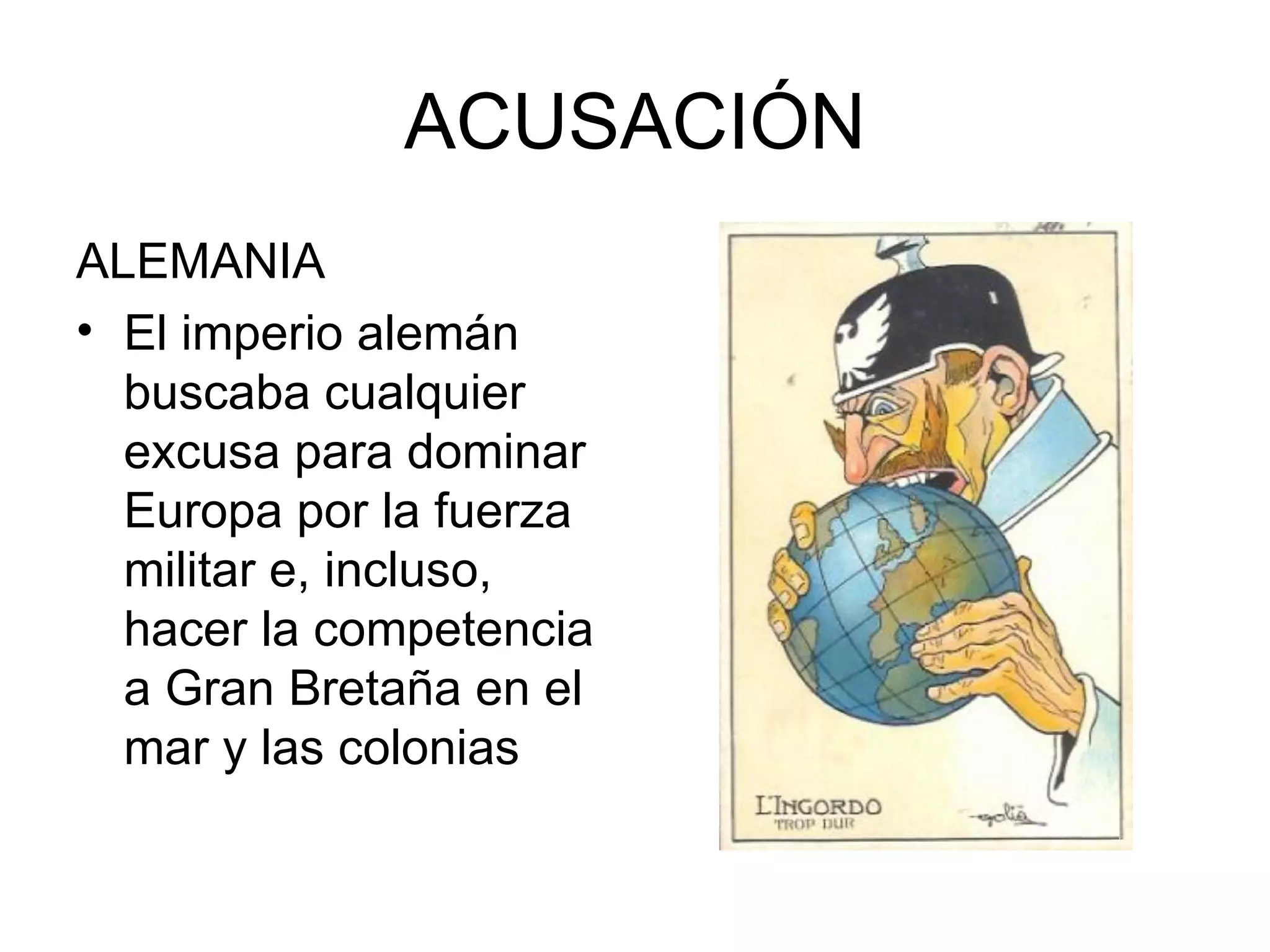 Las causas de la Primera Guerra Mundial | PPT