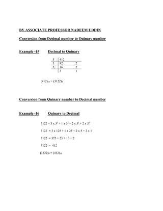 Quinary base five | PDF
