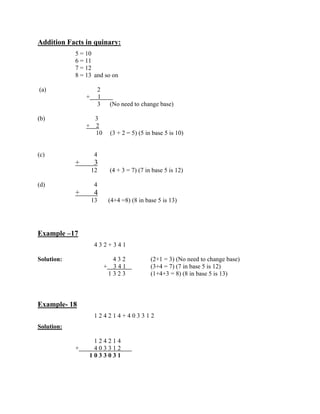 Quinary base five | PDF