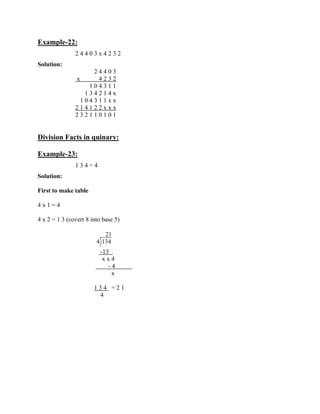 Quinary base five | PDF