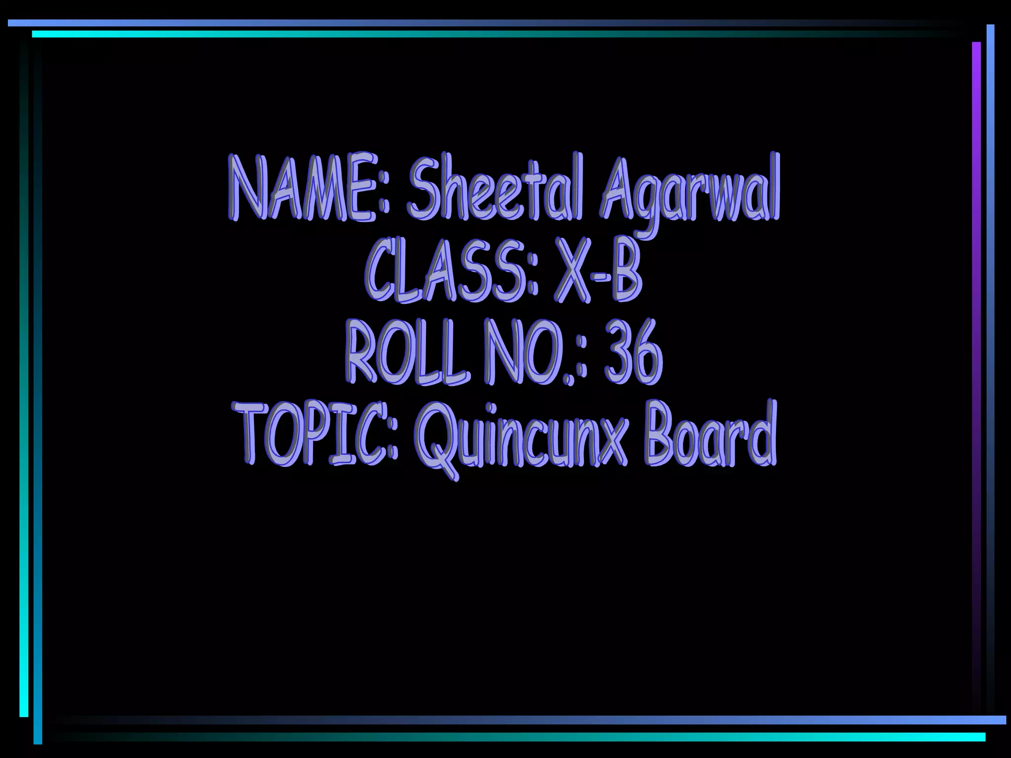 Quincunx Board Experiment | PPT