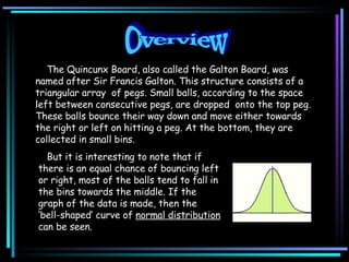 Quincunx Board Experiment | PPT