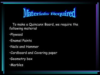 Quincunx Board Experiment | PPT
