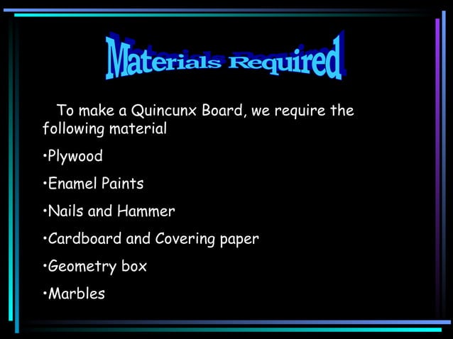 Quincunx Board Experiment | PPT