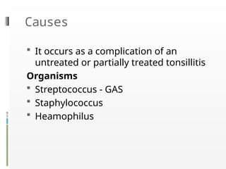 A Tonsillar Abscess is a collection of pus that forms in one of the ...