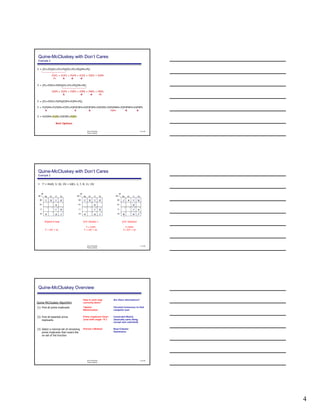 Quine Mc-Cluskey | PDF