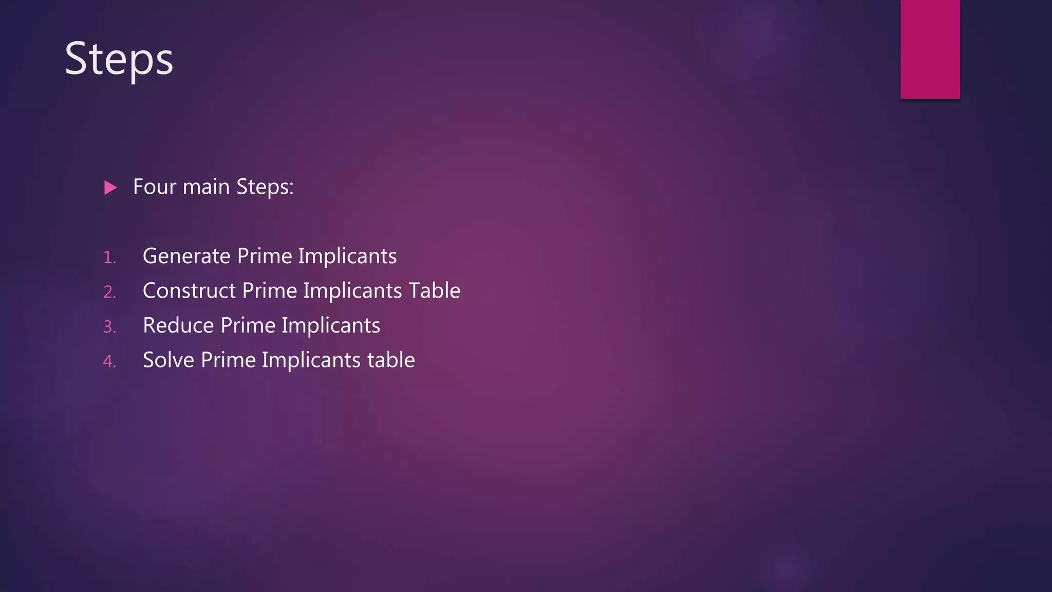 Quine Mc Cluskey Method | PPTX