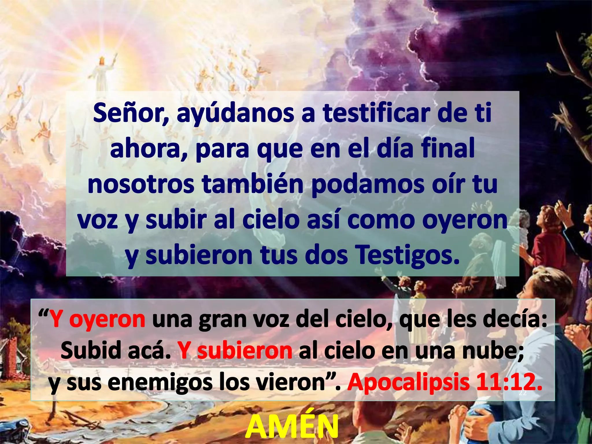 Quiénes son los dos testigos de apocalipsis 11. | PPTX