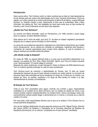 Quién fue Terry Schiavo? | PDF
