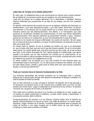 Quién fue Terry Schiavo? | PDF