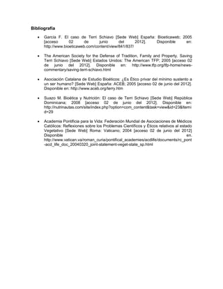 Quién fue Terry Schiavo? | PDF
