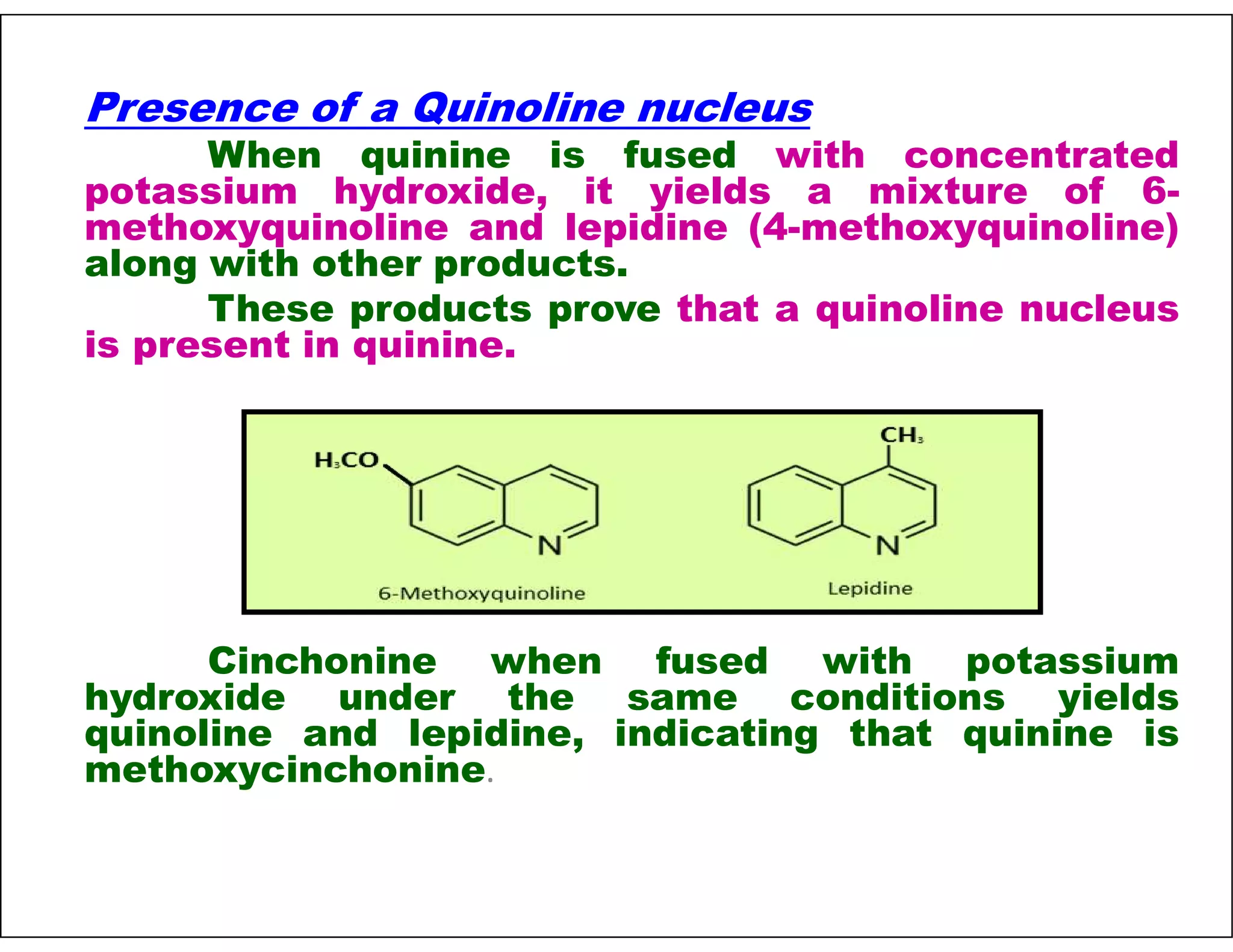 Quinine - Constitution | PDF