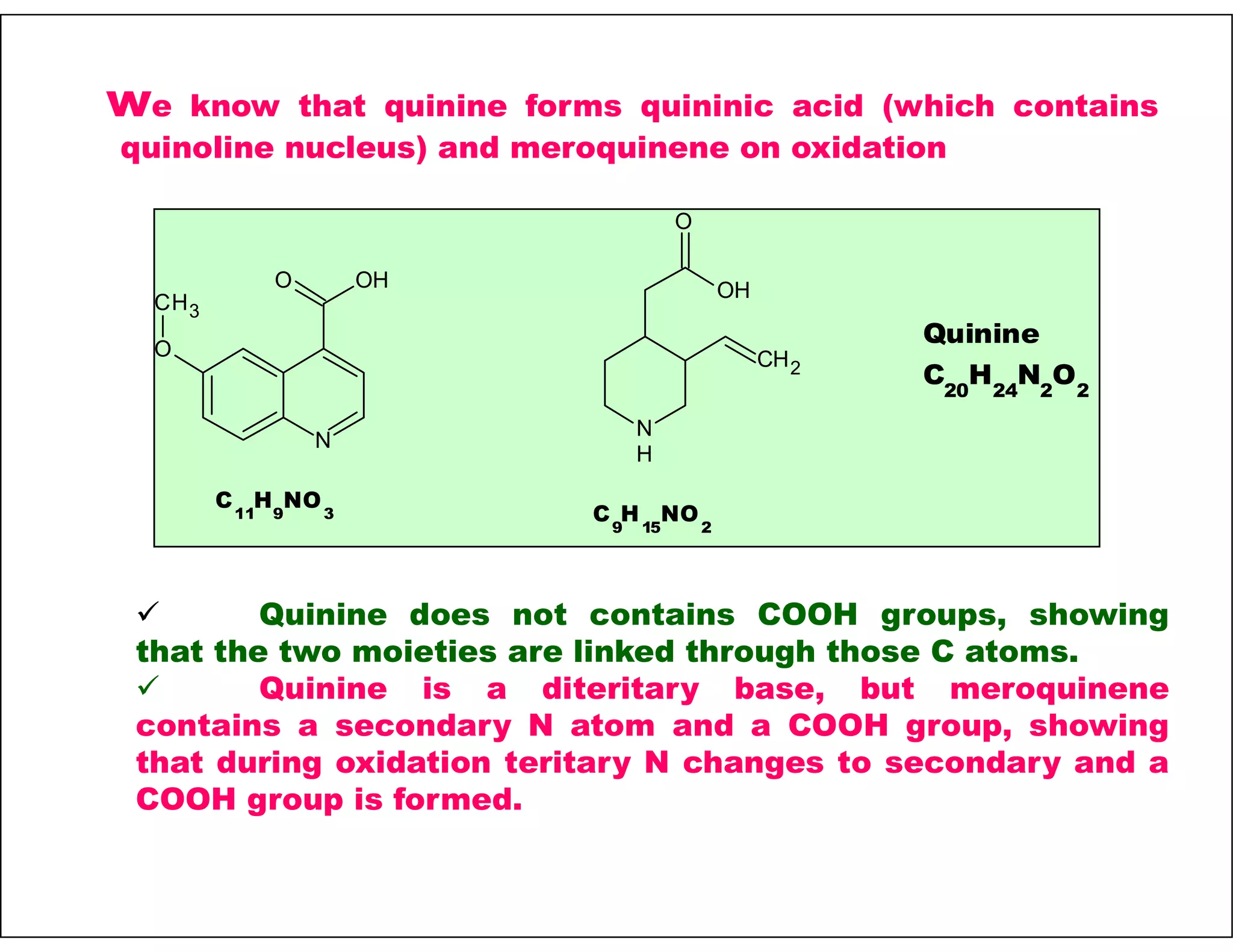 Quinine - Constitution | PDF