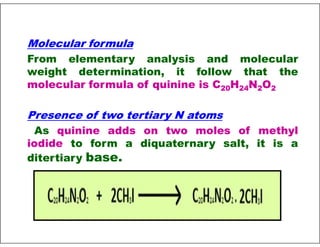 Quinine - Constitution | PDF