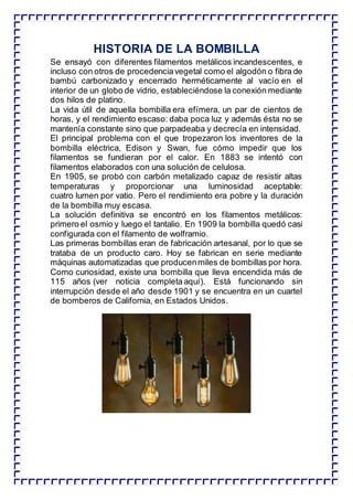 Quién inventó la bombilla | DOCX